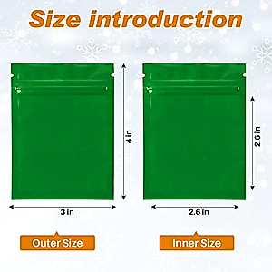 Wankko 100 Pcs Premium Smell Proof Double-Sided Color Mylar Foil Flat Heat Sealable Sample Ziplock Bag 7.5x10cm