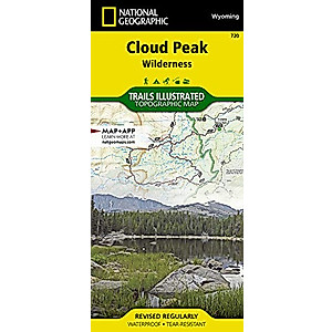 Cloud Peak Wilderness Map (National Geographic Trails Illustrated Map, 720)