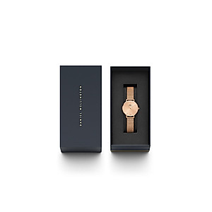 Daniel Wellington Petite Unitone 28mm Women's Watch, Stainless Steel (316L) Rose Gold Watch for Women