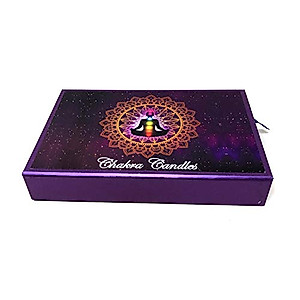 Vrinda® 7 Chakra Scented Candle, 7" (Multi-Colored)