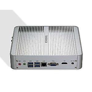 KINGDEL Fanless Mini PC, Powerful Mini Desktop Computer, Intel i5 8th Gen. 4 Cores CPU, 16GB DDR4 RAM, 250GB SSD, 4096x2304, HD Port, LAN, VGA, 4xUSB 3.0, W-11 Pro