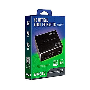 Armor3 HD Optical Audio Extractor for Xbox Series X / Xbox Series S / PS5 / More - Not Machine Specific;