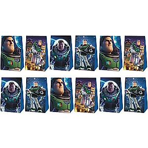 NF Orange 18pcs Buzz Lightyear Party Gift Bag,Birthday Party Decorations Supplies. (18 Counts)