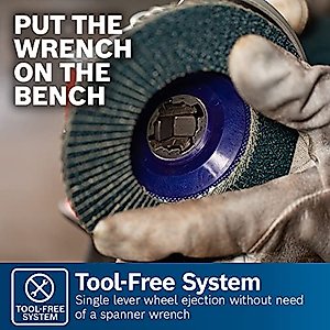 Bosch GWX13-50VSP 5 In. X-LOCK Variable-Speed Angle Grinder with Paddle Switch, Black,grey,blue