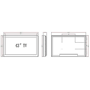 KUVASION 43 Inches Ultra-Slim Full Sun All-Weather Smart Outdoor TV, True 2000 Nits, 43 Inches Waterproof Sun Readable Outdoor TV, Garden TV, Swimming Pool TV, Patio TV