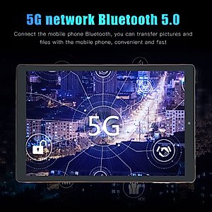 Business Tablet, 10.1 in 1960x1080 IPS, for Android 12, 2.4G 5G WiFi, Dual SIM Dual Standby, 10 Core, Bluetooth 5.0 Touch Screen, 8800mAh Calling Cellphone Tablet for Learning, Working(us)
