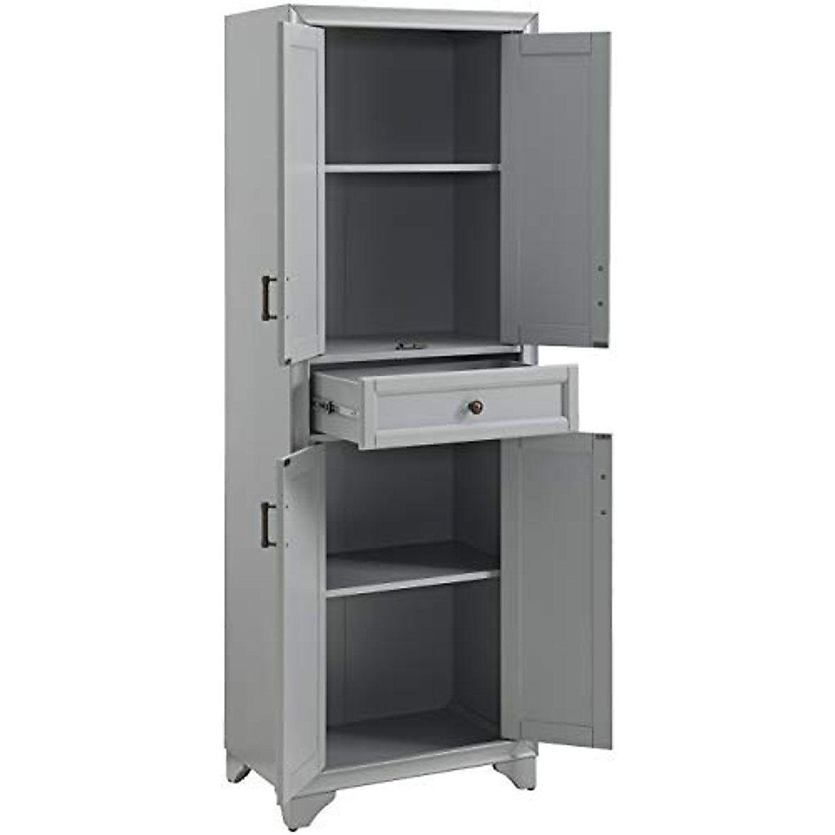 Crosley Furniture Tara Pantry, Distressed Gray