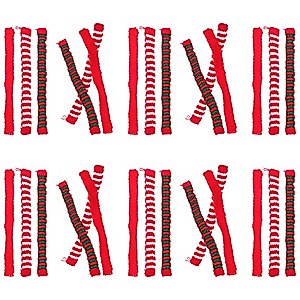 VICASKY 60Pcs Mini Knit Scarf Mini Snowman Scarf Christmas Knit Scarf Wine Bottle Scarves Miniature Snowman Accessories