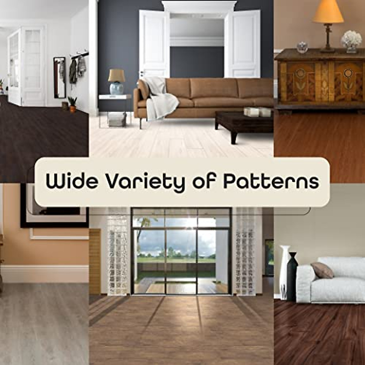 Vinyl Peel and Stick Floor Tile, Self-Adhesive Wood Plank, 10-Pack (15 Square Feet) - 6 Inch Width, 36 Inch Length, 1.2mm - Saddle - Easy DIY Nexus Planks for Any Room by Achim Home Decor