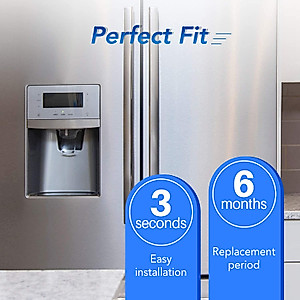 ICEPURE UKF8001 Refrigerator Water Filter Replacement for EveryDrop EDR4RXD1, Whirlpool Filter 4, Maytag UKF8001AXX-200, UKF8001P, 4396395, 469006, Puriclean II, FMM-2, RWF0900A 4PACK