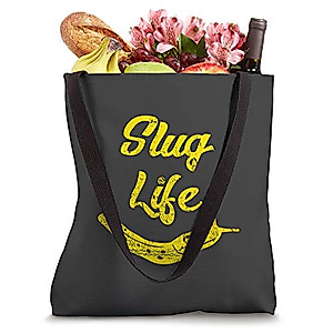 Slug Life Yellow Banana Slug Distressed Tote Bag