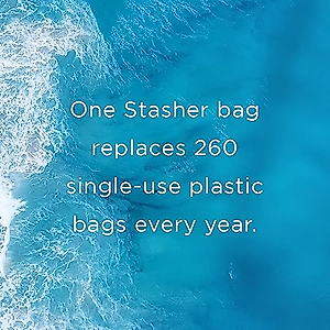 Stasher Reusable Silicone Storage Bag, Food Storage Container, Microwave and Dishwasher Safe, Leak-free, Stand Up - Mini, Green