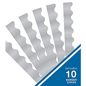 Carson Dellosa Silver Sparkle Borders (108098)