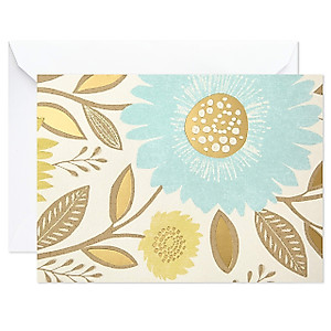 Hallmark Blank Note Cards (Flowers and Dots, 50 Blank Cards or Thank You Cards with Envelopes)