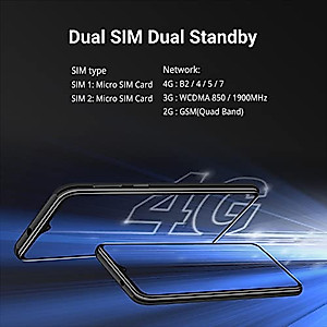 XGODY X14 Unlocked Smartphones, 6.52 Inch Large Screen 4G Dual Sim Mobile Phones, Dual 5MP + 256GB Extended Storage Cheap Cell Phones, Android 9.0 OS, 3000mAh Massive Battery, Face Recognition (Black)