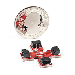 SparkFun Qwiic MultiPort Add I2C ports via Qwiic connectors to boards that only have one I2C port on their I2C bus Alternative daisy chained configuration 2x mounting holes Board size 1 inch by 1 inch