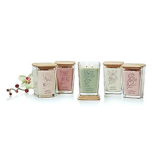 Yankee Candle Romantic Magnolia & Lily Well Living Collection Large Square Candle, 19.5 oz.