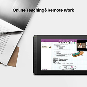 2021 HUION KAMVAS 16 Graphics Drawing Tablet with Full-Laminated Screen Anti-Glare 10 Express Keys Android Support Battery-Free Stylus 8192 Pen Pressure Tilt Adjustable Stand - 15.6 Inch Pen Display