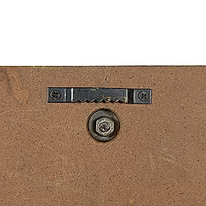 Creative Co-op EC0372 29.5 Inch Metal and Wood Wall Clock, Iron