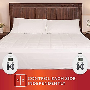 Sunbeam Luxury Quilted Electric Heated King Mattress Pad