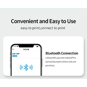 Thermal Mini Printer, Wireless Inkless Sticker & Label Maker with Tape, Bluetooth Machine Buddy for Phone iOS&Android, Free Cut Pocket Printer for Notes&Children DIY, Instant Photo Printing (Pink)