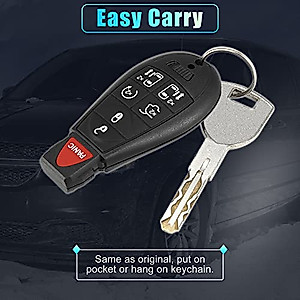 X AUTOHAUX Replacement Keyless Entry Remote Car Key Fob M3N5WY783X 433Mhz for Dodge Grand Caravan for Chrysler Town and Country 7 Buttons with Door Key