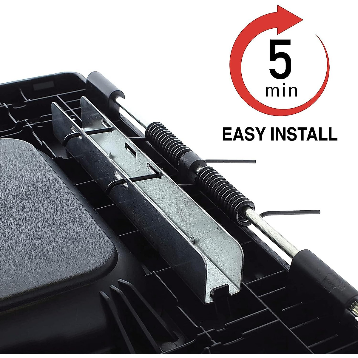 EcoAuto Center Console Lid Replacement Kit for 99-07 Silverado, Avalanche, Suburban, Sierra, Yukon - Replaces OEM 19127364, 19127365, 19127366 (Light Gray)