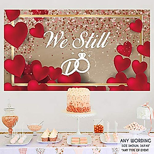 Belrew Durable We Still Do Backdrop Banner, Bridal Shower, Engagement, Bachelorette Party Large Banner, Wedding Celebrate Background Decorations 6 ft x 3 ft