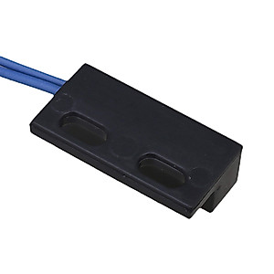 Bstinay AC110-220V Door Window Reed Switch Black Normally Open Magnetic Door Contacts Switch