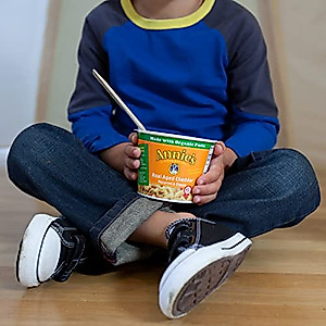 Annie's Real Aged Cheddar Microwavable Mac and Cheese with Organic Pasta Cup, 2.01 oz (Pack of 12)