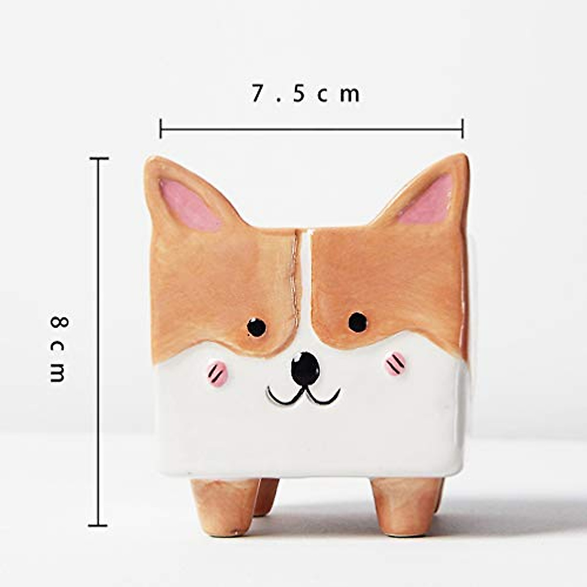 1pc outdoor planter dog flower planter containers porcelain flower planter ceramic cactus plant pots cartoon pots mini vases for flowers Ceramic Pot for Succulent pet decorations