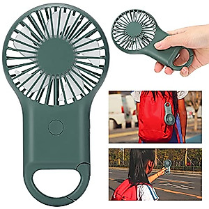 SALUTUY Personal Fan, Handheld Fan 3 Speed Adjustable Summer Gift Rechargeable Compact Size for for Office Home Outdoor and Travel(ArmyGreen)