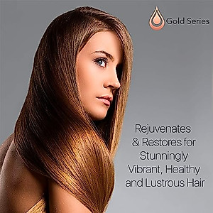 Gold Series Black Truffle Shampoo – Gentle Deep Cleansing Shampoo – Intense Nourishing & Moisturizing Shampoo for Dry, Damaged or Color Treated Hair – Promotes Scalp and Hair Health, 10.14oz