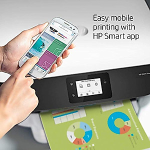 HP ENVY Photo 6252 Wireless All-in-One Printer, Instant Ink Eligible, Works with Alexa - White (K7G22A)