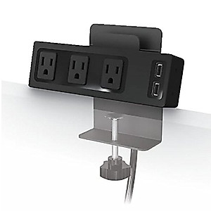 Balt Table Clamp Mount Power Outlet & USB Charger (66675)