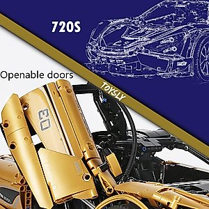 TOYSLY Technique Building Block Set for Adults, Model Cars Kits to build and 720 MOC Building Kits and Engineering Toy for teens, 1:8 Scale Race Car Model (3149 PCS)