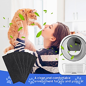 Akamino 16 Pack Carbon Filters Compatible with Litter-Robot 3, Activated Carbon Litter Box Filter,Thickened and Durable Self Cleaning Cat Litter Box Filters Eliminate Odors and Keep Home Fresh