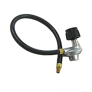 BBQ funland 21 Inch QCC1 Hose and Regulator Kit with 1/8" NPT Male Thread Replacement Parts for Weber Propane Grills