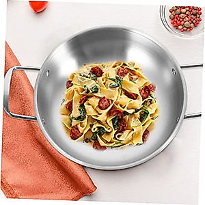 Yardenfun Cooking Pot 3pcs Stainless Steel Saucepan Stainless Steel Stock Pot Korean Pots for Cooking Stainless Steel Kitchen s Big Pots for Cooking Korean Silver Soup Pot