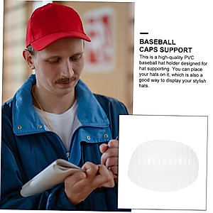 CHILDWEET 20pcs Hat Support Pad Holder Plastic Bottle Caps Plastic Stand Cap Insert Shaper Baseball Hat Supports Peaked Caps Holder Caps Support Caps Inner Support Protector Retainer Pvc