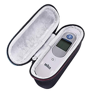 DailyU Thermometer Case - Fits for Braun Thermoscan 7 IRT6520 & Braun Digital Ear Thermometer ThermoScan 5 IRT6500 EVA Hard Case Travel Protective Carrying Storage Bag (CASE ONLY)