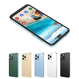 Dilwe 6.1'' Pro Unlocked Cellphone, 4GB 64GB Dual SIM Card 4G Network Mobile Phone, Face ID Unlocked Smartphone for Android 11 4000mah Battery(6.1'' Black), 6.1'' Dark Green