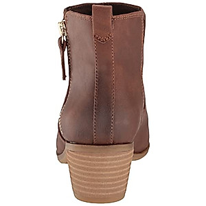 Dr. Scholl's Shoes Women's Lawless Ankle Booties Boot, Copper Brown Synthetic, 9