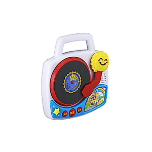 eKids Tiny Tunes Toy Turntable for Toddlers with Built-in Nursery Rhymes and Sound Effects, Musical Toy for Kids