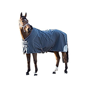 HORZE Supreme Barton Softshell Blanket, Castle Rock Dark Black, 66