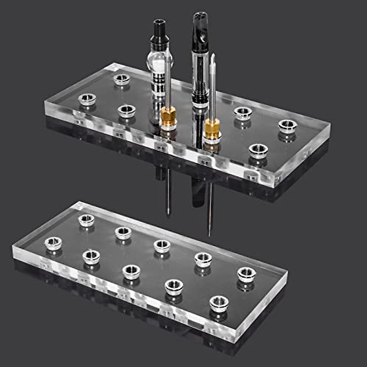 ADILAIDUN Multifunctional Display Stand Holder for 5|O |Sturdy & Durable 10-Hole Desk Organizer Stand Holder for Screws & Soldering Iron Tools