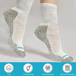 TRU47 Grounding & Earthing Products | Quarter Socks Grounding Socks | Silver Infused Socks | Breathable Socks Made With 99.99% Pure Silver Thread and Merino Wool (Medium, Quarter)