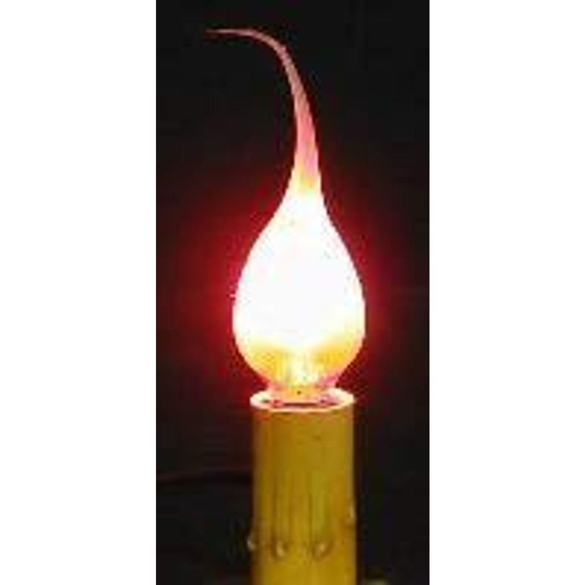 Silicone Dipped Clear Light Bulb Electric Candle Lamp 5w Replacement Country Primitive Lighting Décor