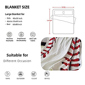 AUIVTY Baseball Blanket Baseball Gifts for Boys 8-12 Baseball Team Coach Gifts Fleece Throw Blanket Kids Men Baseball Lover for Birthday Christmas(40"x50", Baseball)