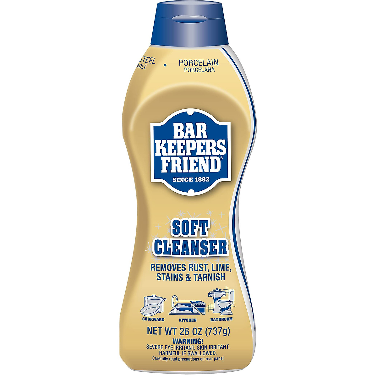 Bar Keepers Friend Bar Keepers Friend Soft Cleaner Premixed Formula, Citrus, 26 Ounce (Pack of 2)